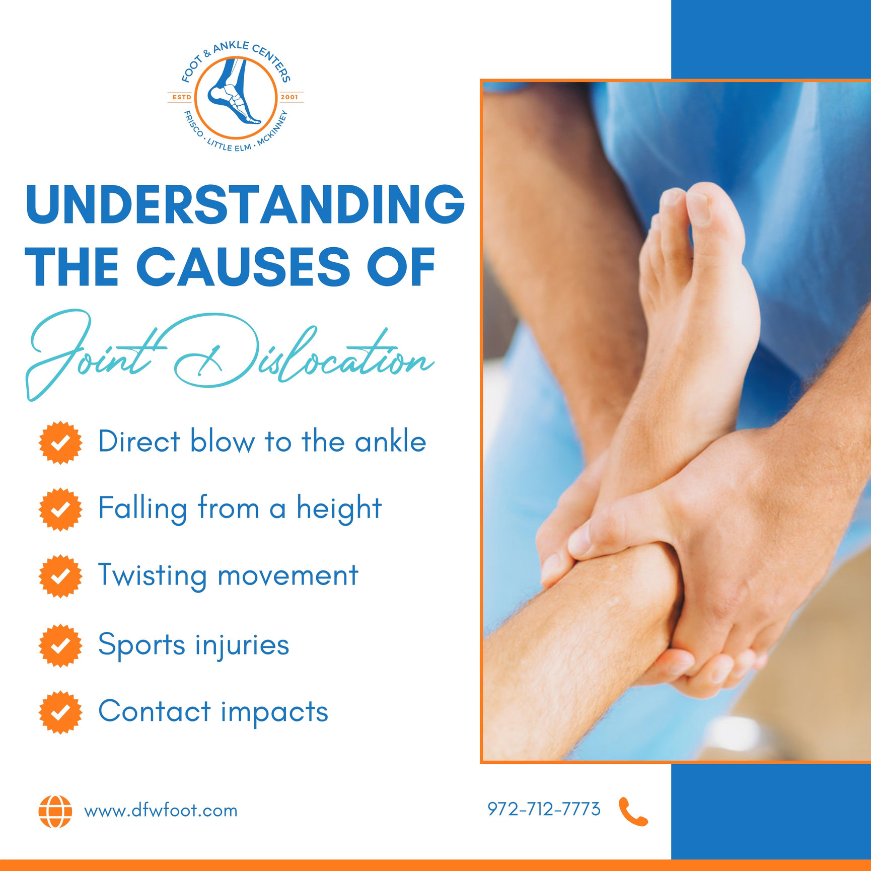 Causes of Joint Dislocation at Foot & Ankle Centers