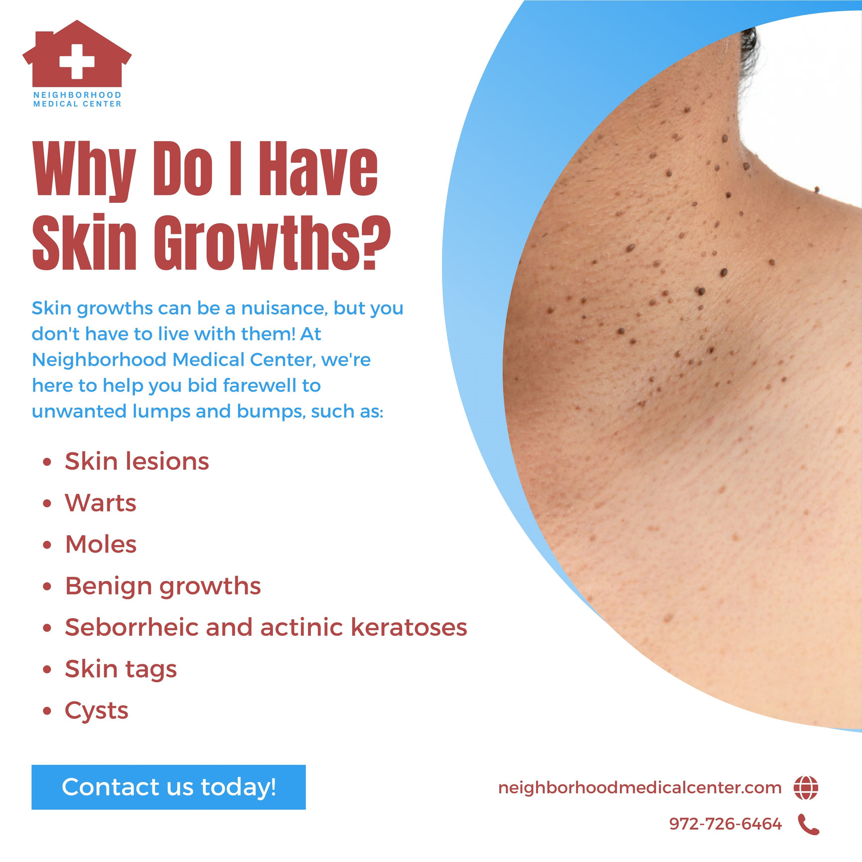 Why Do I Have Skin Growths In Dallas Texas Neighborhood Medical Center