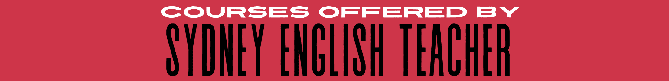 Courses - Sydney English Teacher